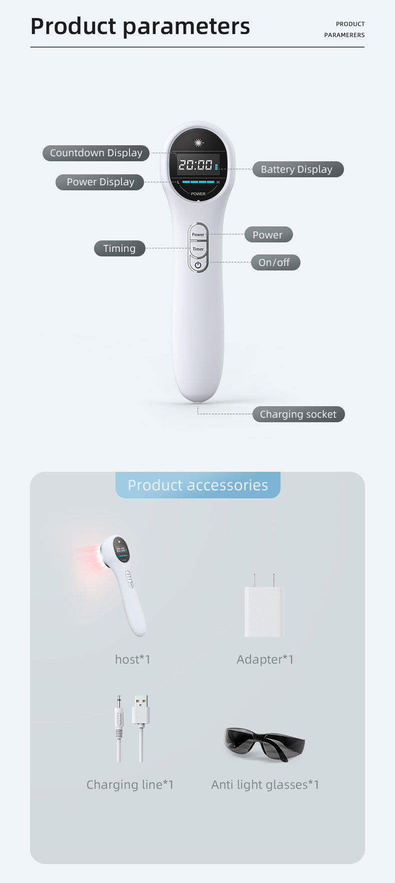 Near Infrared PDT LED hair growth scalp massager For Blood Circulation